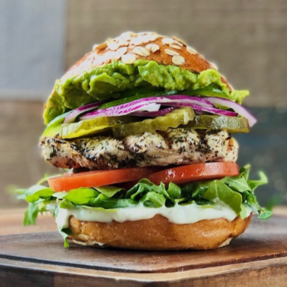 Spicy Chicken Avo Burger – Kyle's Kitchen